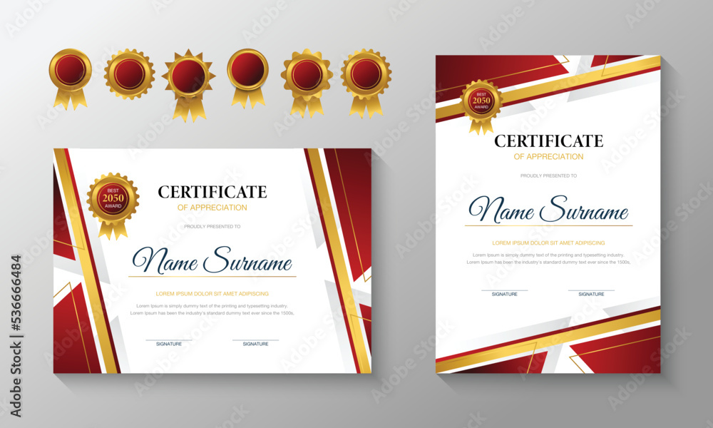 Red certificate designs,elegant certificate,certificate,modern ...