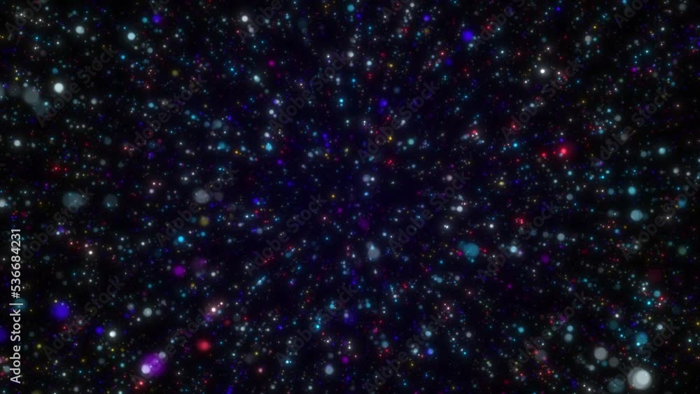 Infinite Stars Across the Universe: A Seamless Looping Animation of a ...