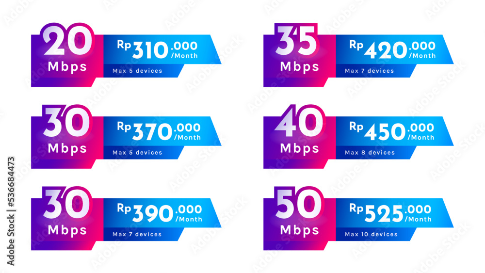 vector lower third is attractive for internet data packages, signage ...
