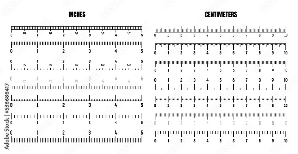 Vektorov Grafika Realistic Black Centimeter And Inch Scale For vektorov-grafika-realistic-black-centimeter-and-inch-scale-for