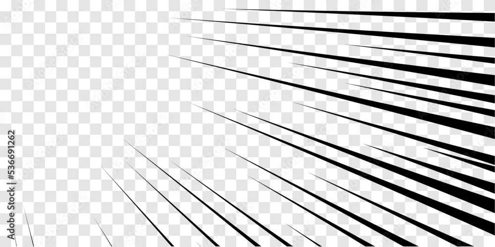 Manga anime action frame lines. Abstract explosive template with speed ...