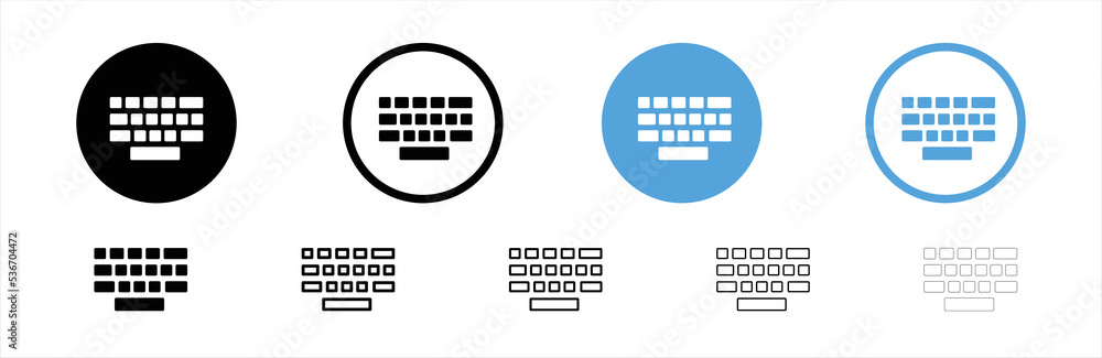 Keyboard icon. Computer keyboard tool signs. Technology tool keyboard. Keyboard symbol for apps ...