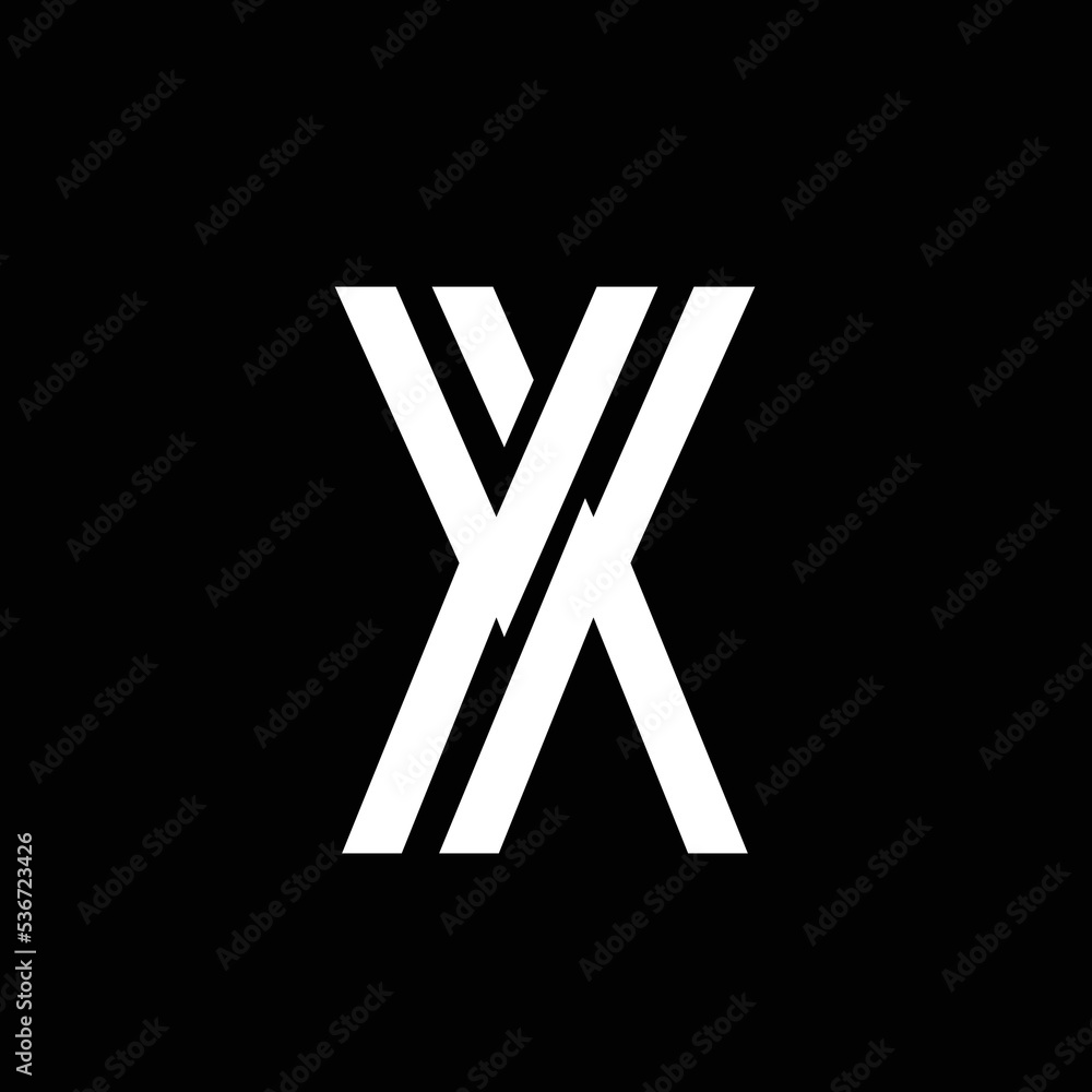 YX YX Logo Design, Creative Minimal Letter YX YX Monogram Stock Vector ...