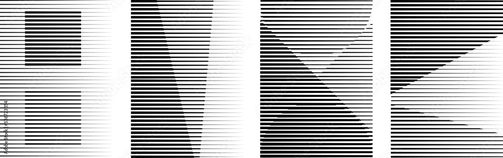 Art composition with lines .Modern art design .Design elements set ...