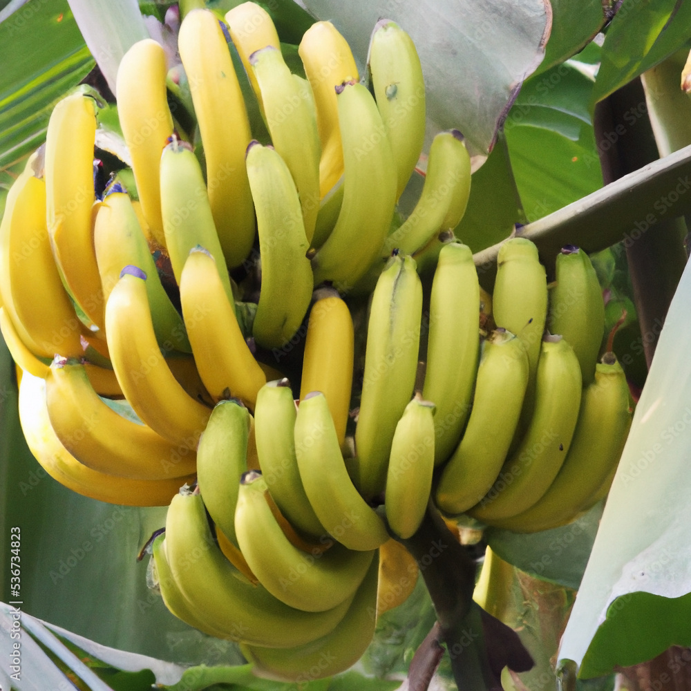 Ripe Banana Tree Plant
