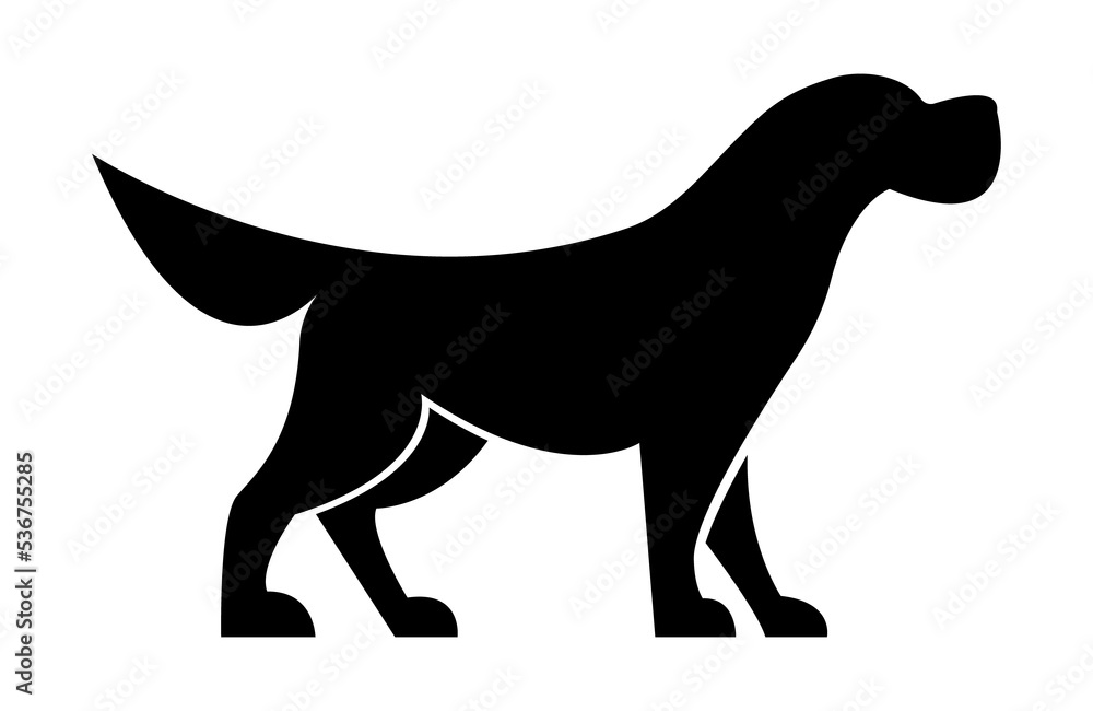 Simple dog symbol PNG image. Stock Illustration | Adobe Stock