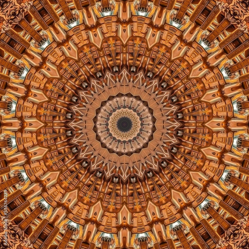 Mystical pattern design for the background. 3d illustration art for ...