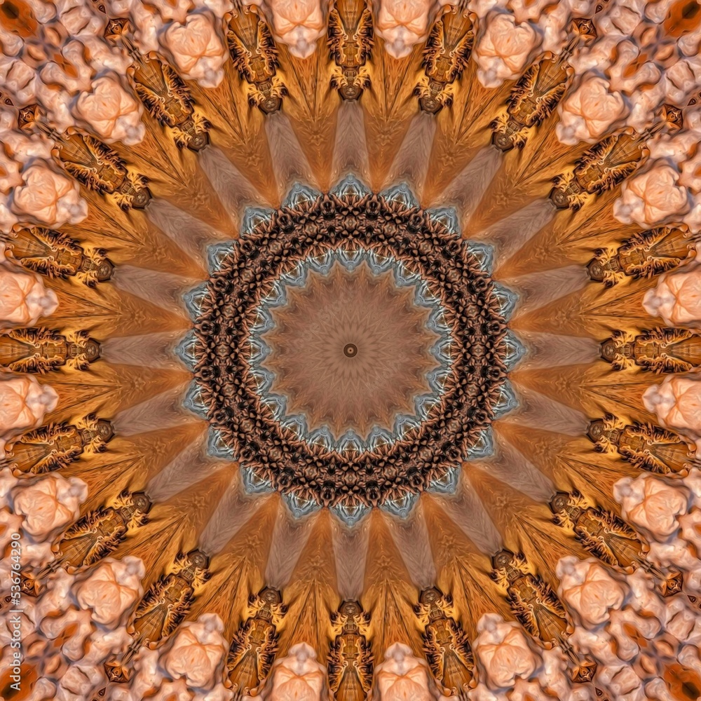 Mystical pattern design for the background. 3d illustration art for ...