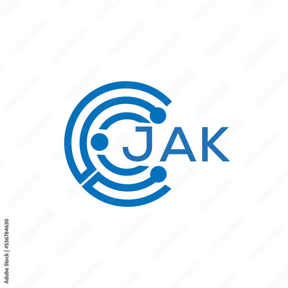 JAK letter logo. JAK Monogram logo design for entrepreneur and business ...