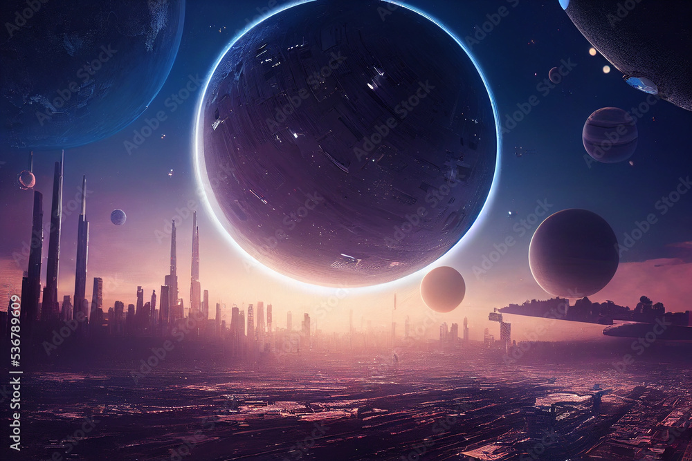 Space City Concept Art