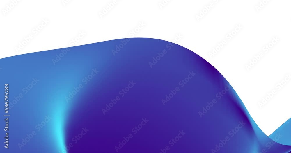 Flat geometric background with blue waves animation in loop. Looped ...