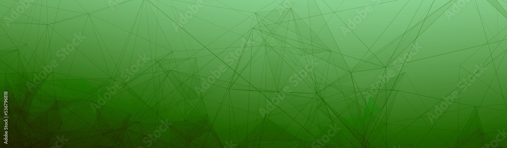 Abstract green gradient plexus wireframes interface copy space text ...