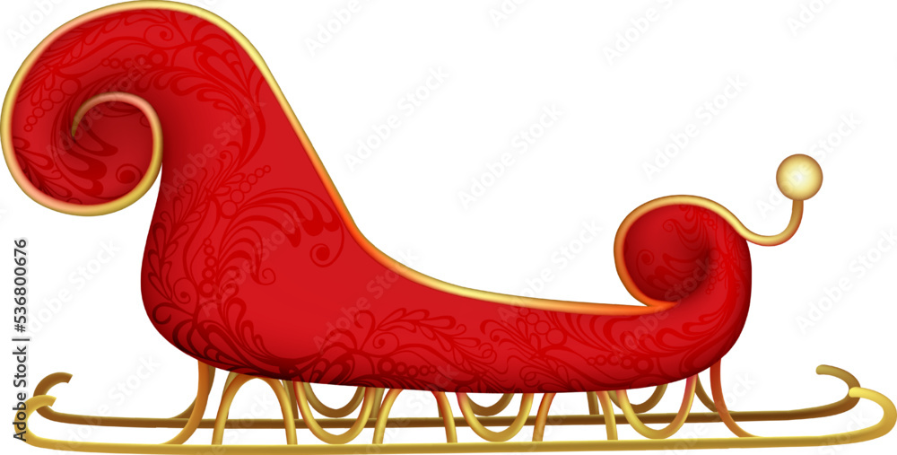 Santa Claus Sleigh Clipart