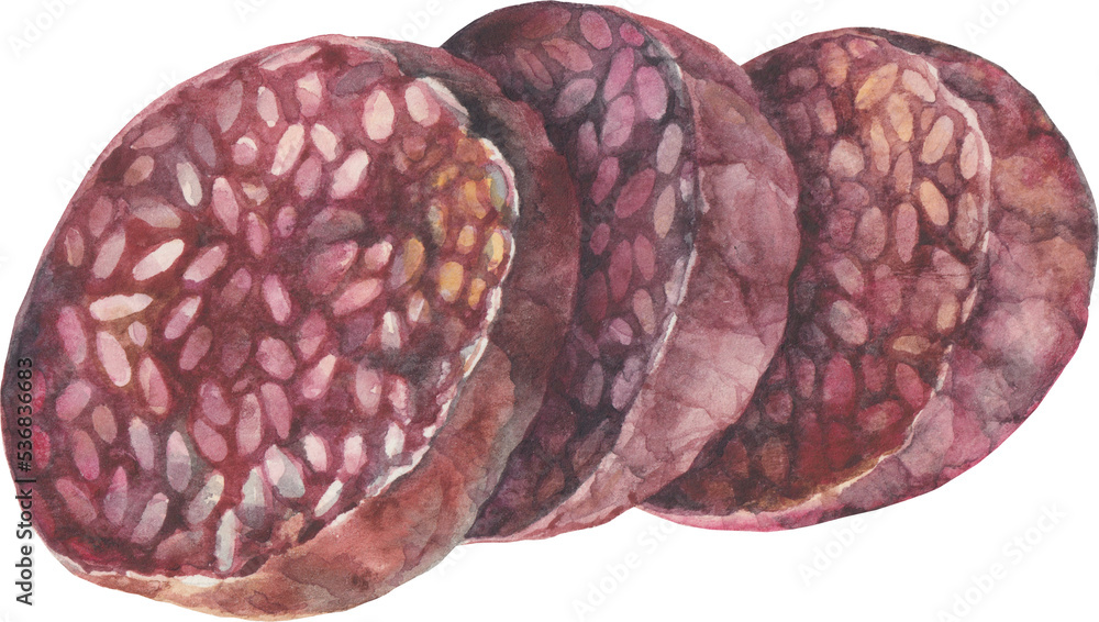 Transparent Background Soondae. Korean blood sausages Illustration Png ...
