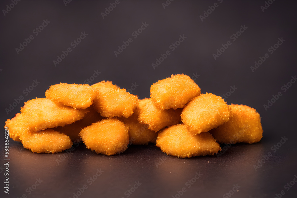picture of chicken nuggets, made of processed meat, a tasty fast food ...