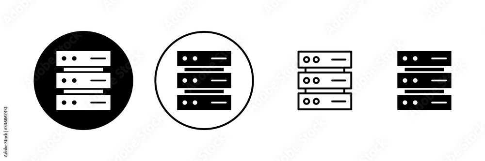 Database icon vector. database sign and symbol Stock Vector | Adobe Stock