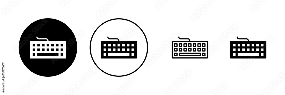 Keyboard icon vector. keyboard sign and symbol Stock Vector | Adobe Stock
