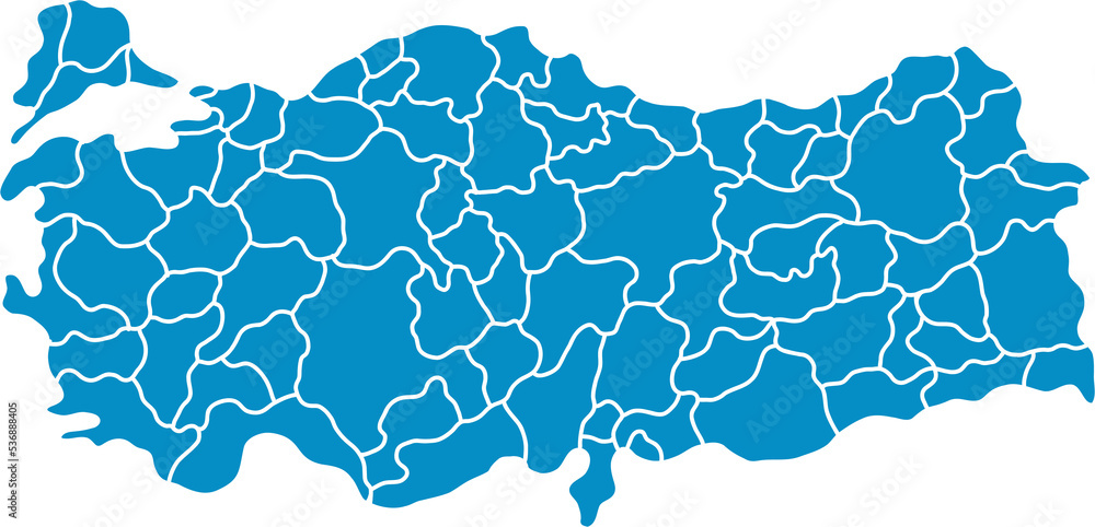 doodle freehand drawing of turkey map. Stock Illustration | Adobe Stock