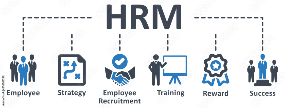 HRM icon - vector illustration . hrm, human, resource, management ...
