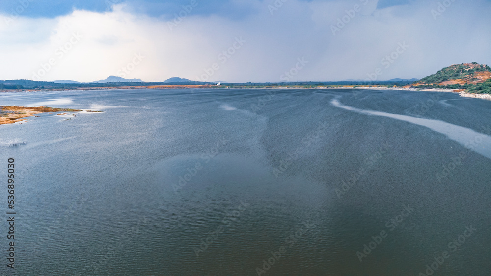 water reservoir drone pics in India Stock Photo | Adobe Stock