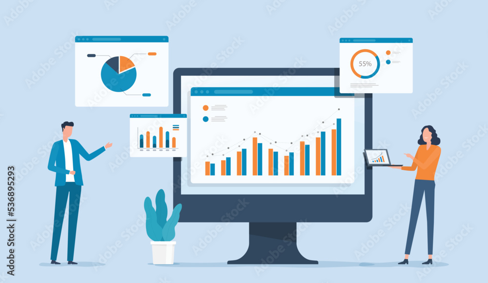 business people team meeting for analytics and monitoring data on web ... business people team meeting for analytics and monitoring data on web ...