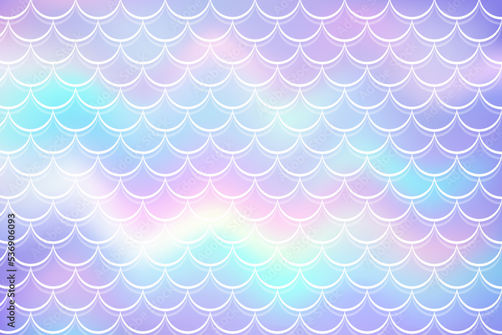 Mermaid rainbow background in fantasy style with scales. Unicorn ...