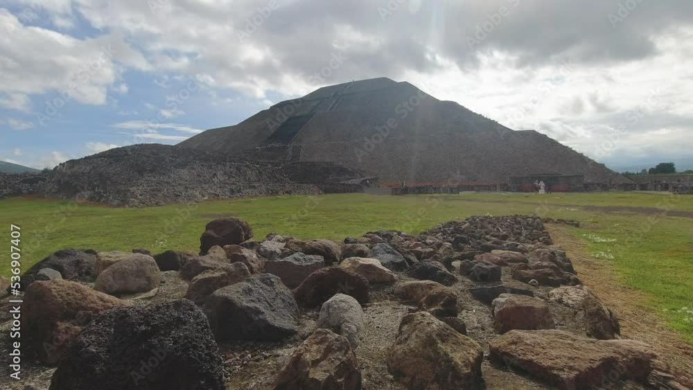 Indigenous Timelapse Mexican Pyramids San Juan Teotihuacan Stone Ruins ...