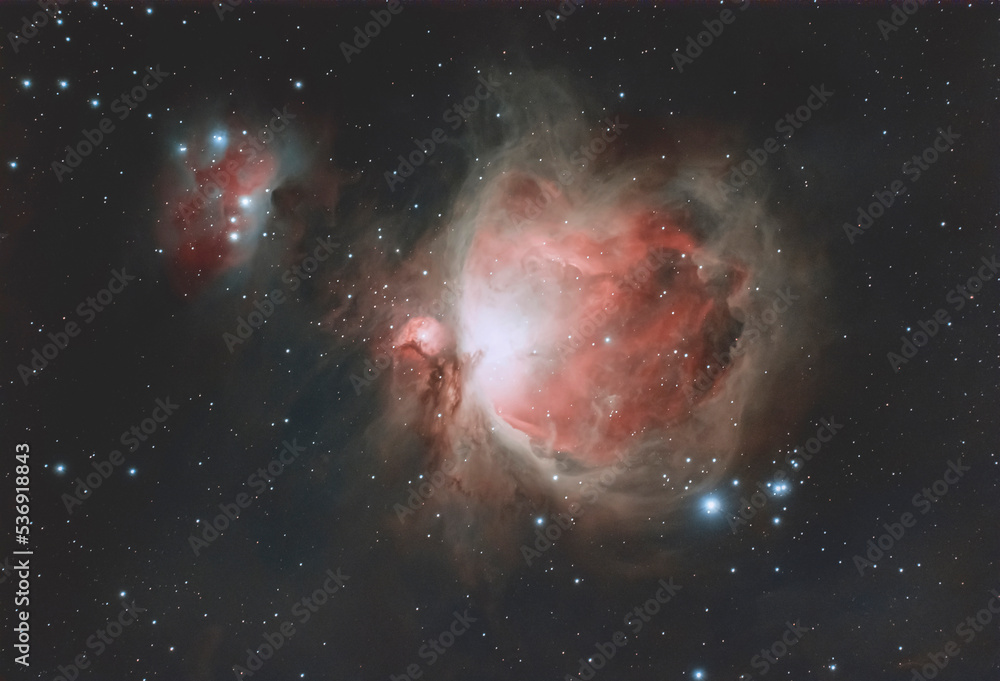 Orion Nebula and Orion constellation Stock Photo | Adobe Stock