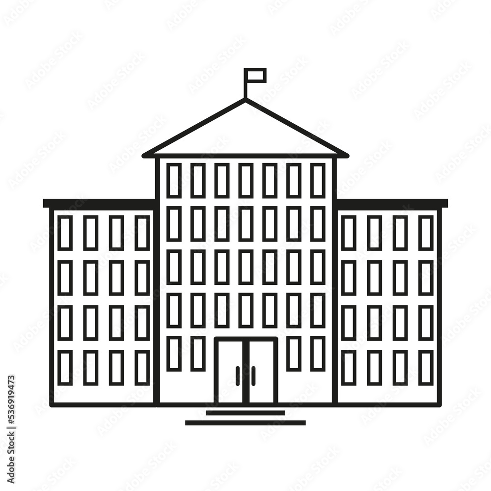 High-rise building icon in contemporary style. Building, city. Modern ...