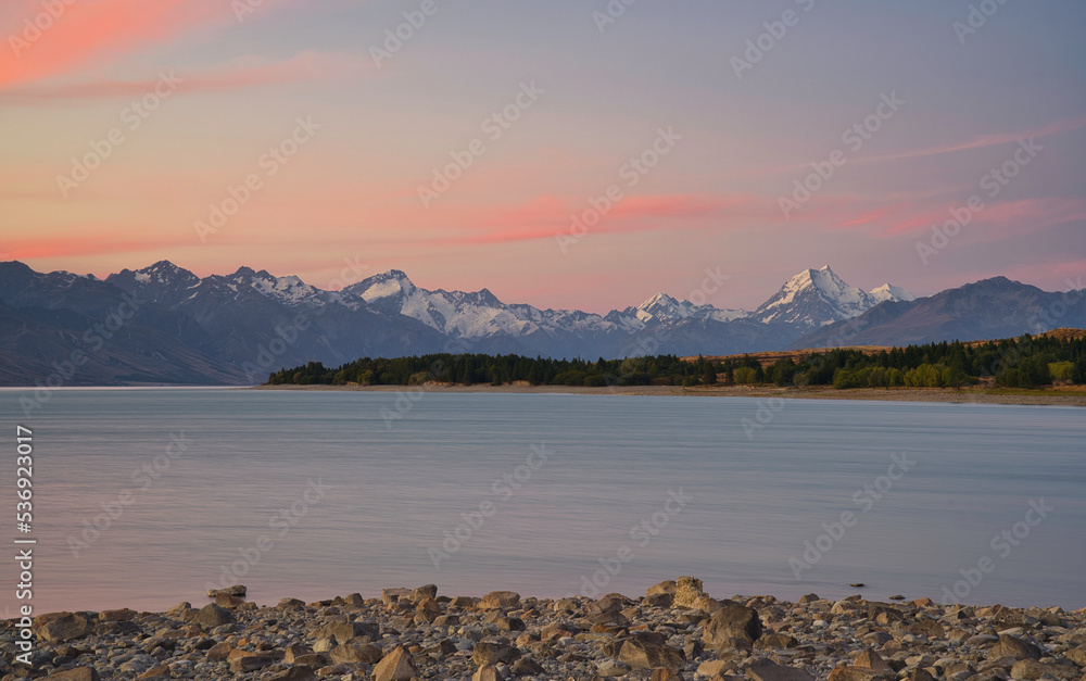 Lake Pukaki and Aoraki Mount Cook, New Zealand, Aoraki, Cook, Mountain ...
