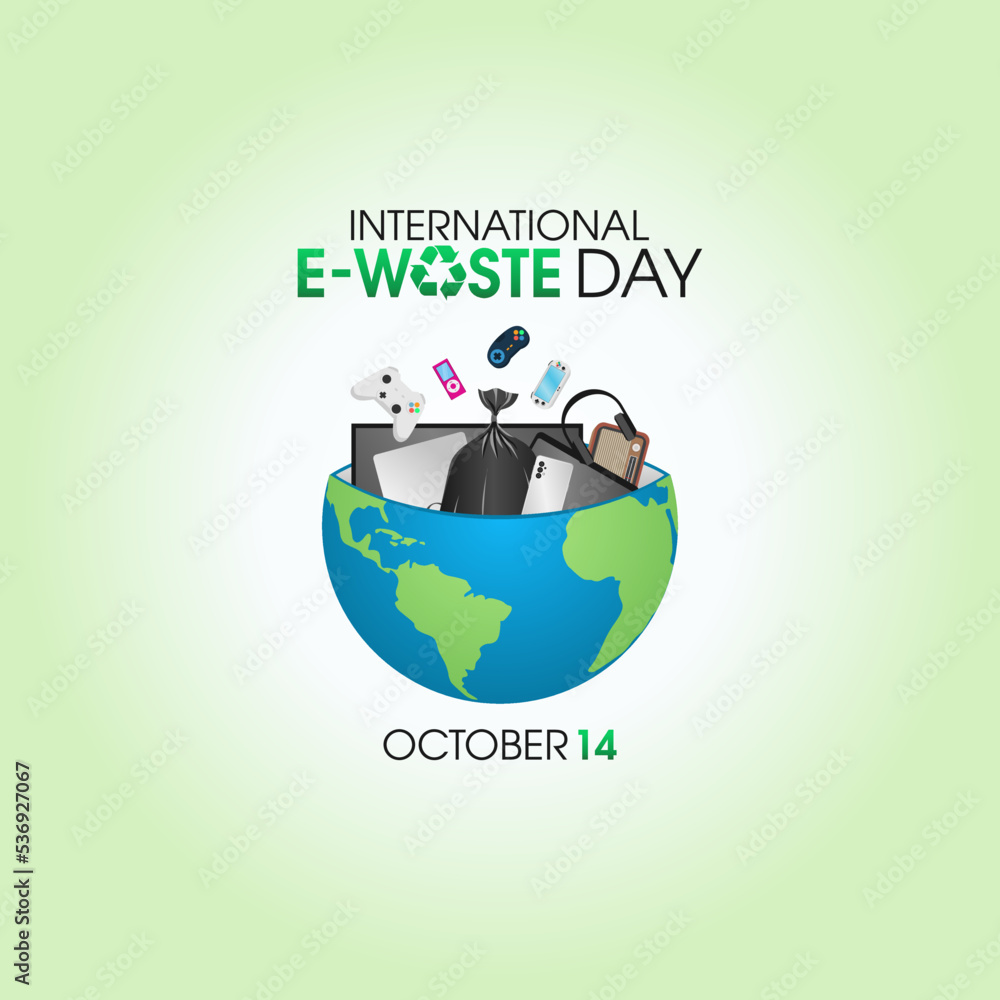 vector graphic of international e-waste day good for international e ...