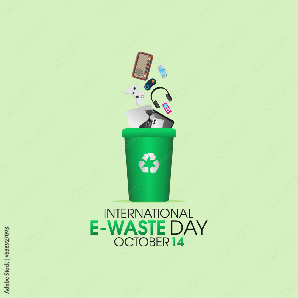 vector graphic of international e-waste day good for international e ...