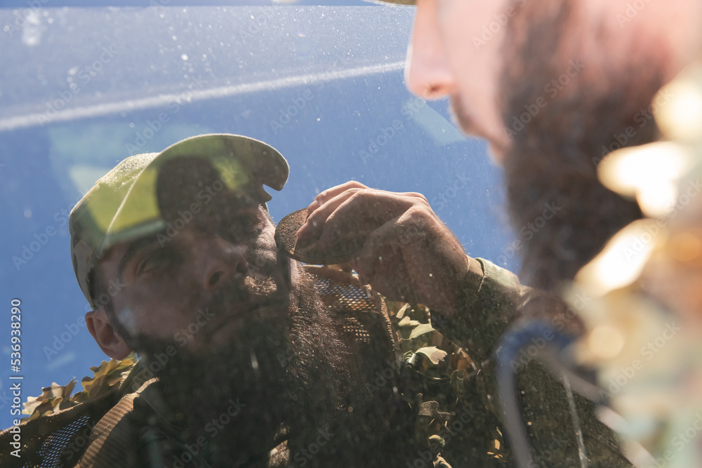 special operations soldiers team preparing tactical and communication ...