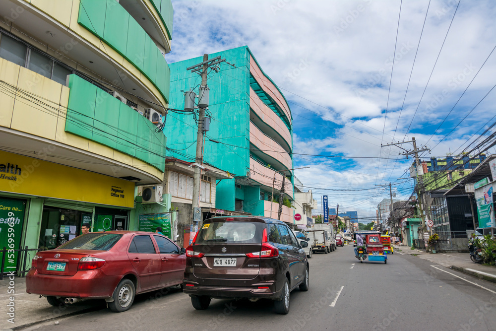 Tacloban, Leyte, Philippines - Oct 2022: A scene in downtown Tacloban ...