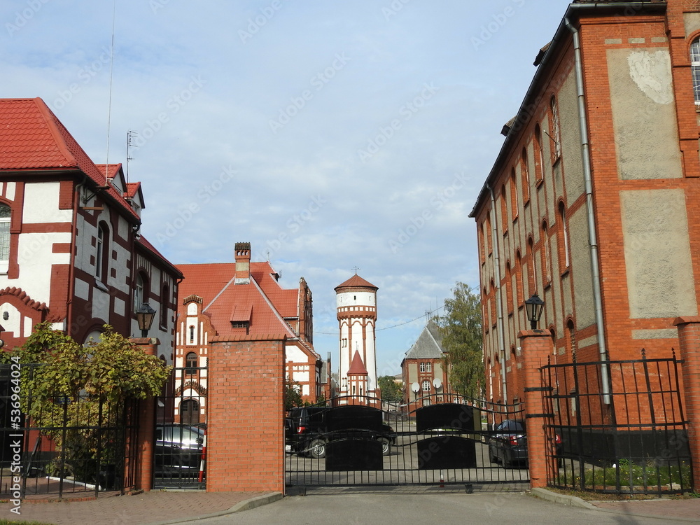 Poster old barracks in baltijsk, russia; former pillau, eastern prussia ...