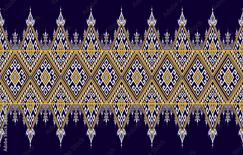 Title: Geometric ethnic pattern Oriental and Asia traditional style ...