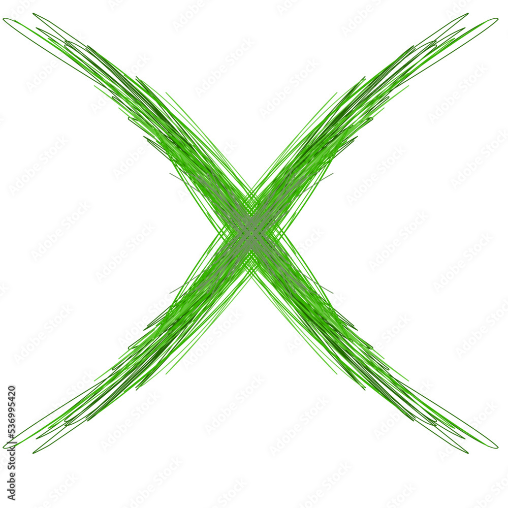 green cross mark Stock Vector | Adobe Stock