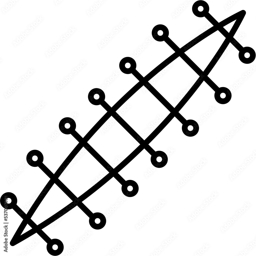 Scar Icon Logo Vector Symbol Stock Vector | Adobe Stock