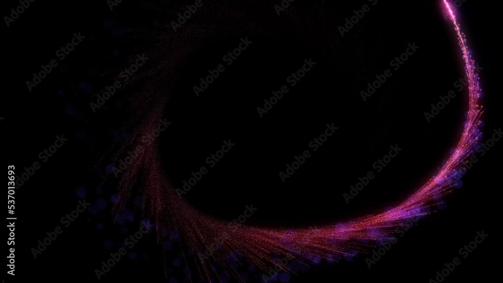 Trail of glowing particles. Festive effect. Overlays 4k. Bokeh particle. Sparkles isolated on ...