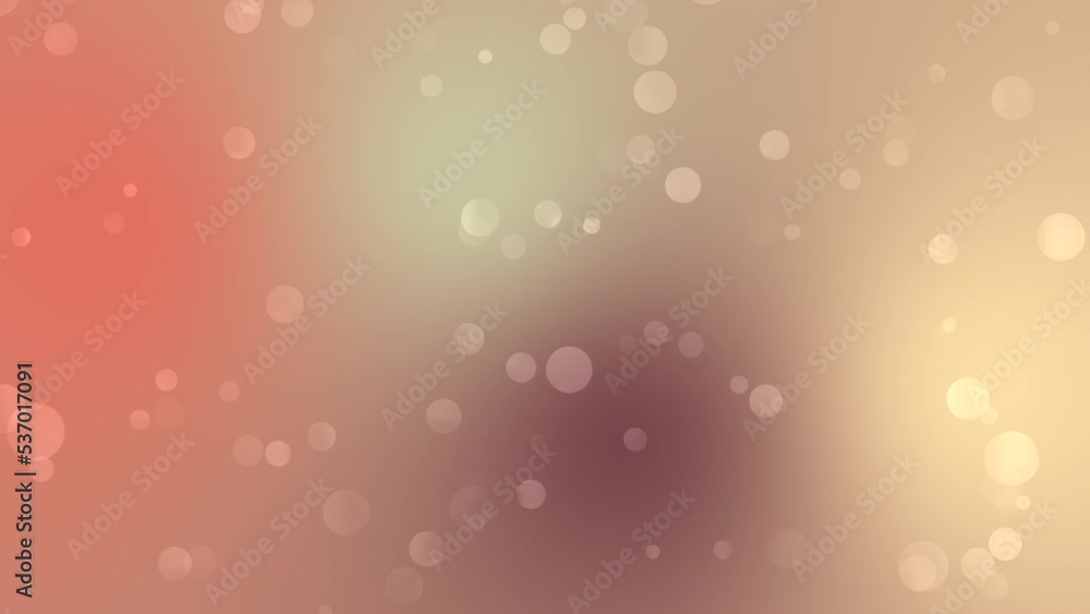 Mint ice green, manila tint, phoenix red and wild cranberry bokeh gradient background loop ...