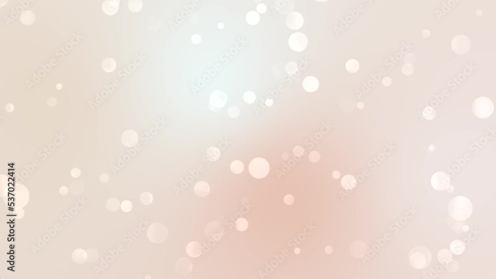 Indigo white, distilled watermelon, cascade beige and retro peach bokeh gradient background loop ...