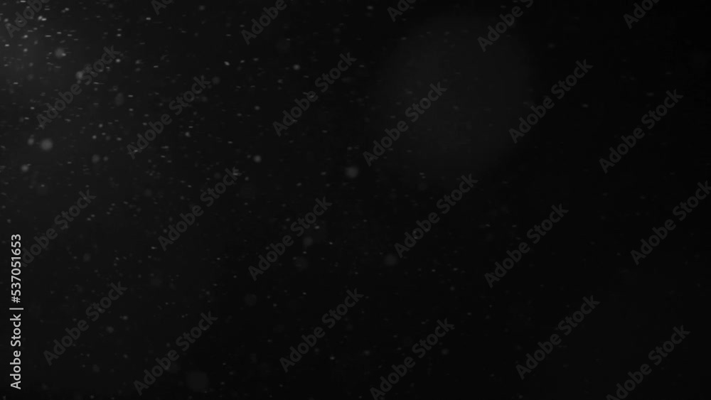 Snowflakes falling down on black background, heavy snow flakes isolated ...