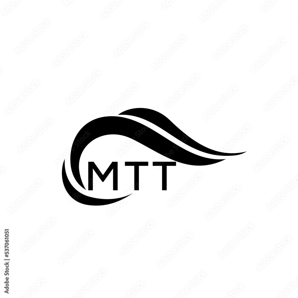 MTT letter logo. MTT blue image. MTT Monogram logo design for ...