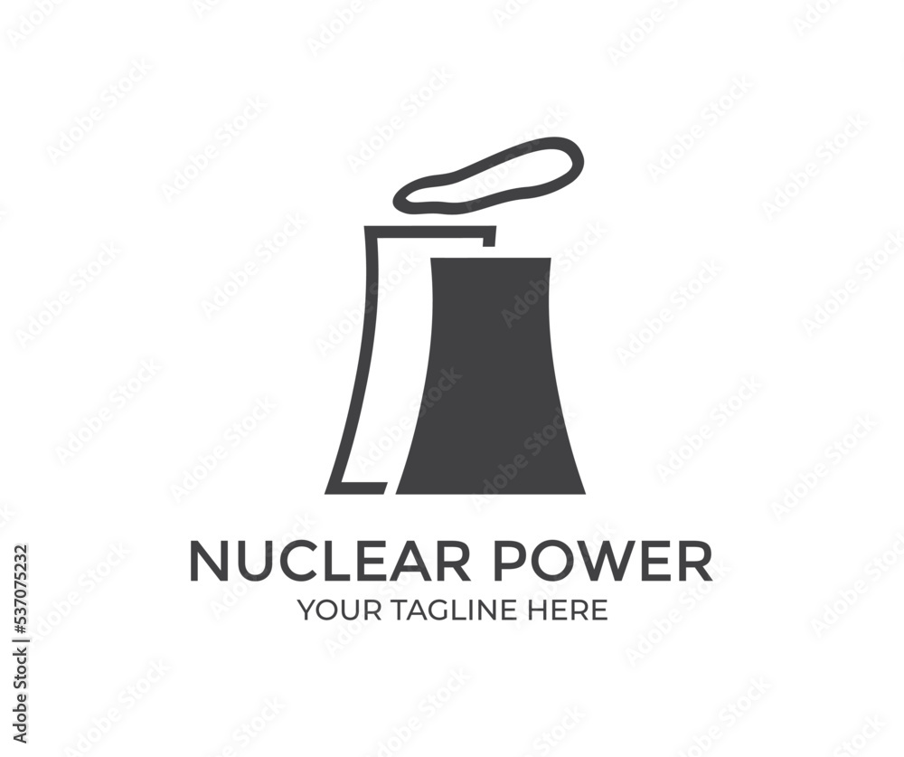 Nuclear power plant logo design. Nuclear energy, nuclear power plant ...