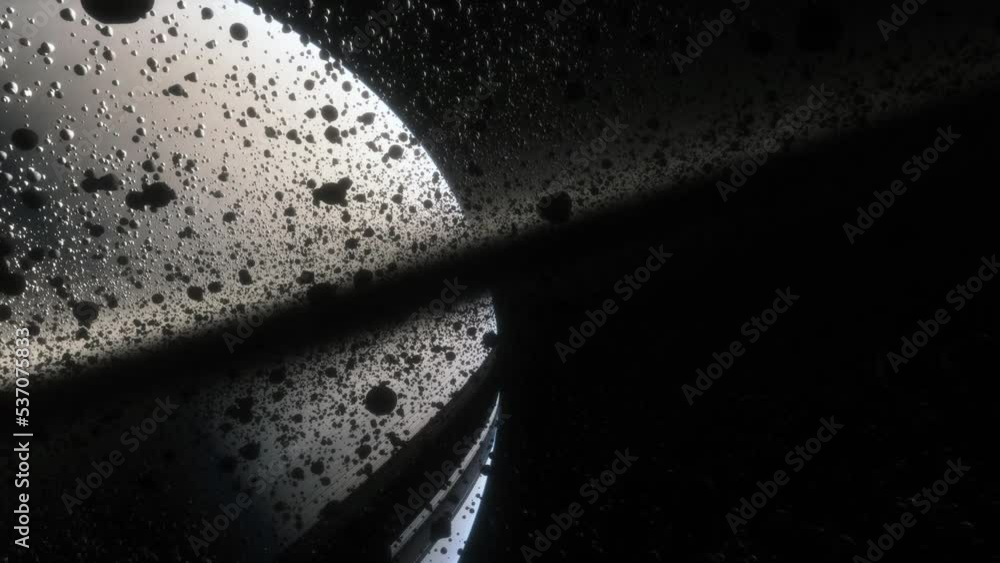 Cinematic animation of Saturn's rings made of rocks, dust and ice ...