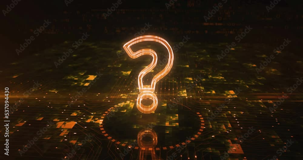 Question mark, search, support, faq, quiz and help hologram symbol ... Question mark, search, support, faq, quiz and help hologram symbol ...