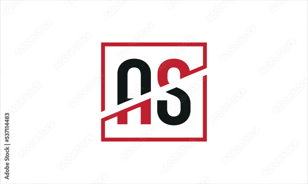 AS logo design. Initial letter AS logo design. AS logo monogram design ...