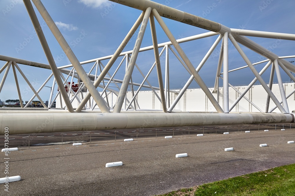 Structure of a movable flood barrier gate Stock Photo | Adobe Stock