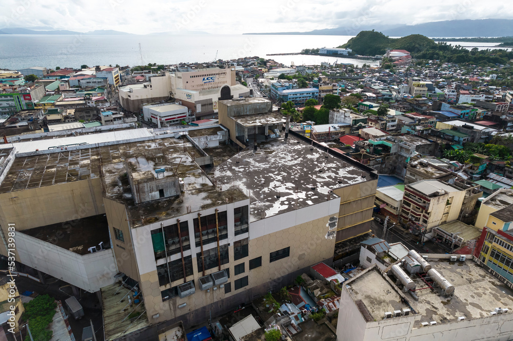 Legazpi City, Albay, Philippines - Oct 2022: Aerial of downtown Legazpi ...