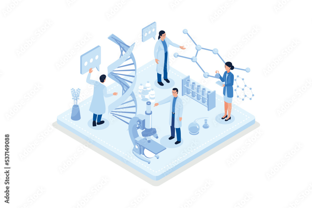 Medical laboratory concept. Can use for web banner, infographics, hero ...
